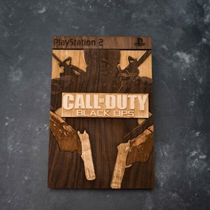 Wooden Call of Duty Black Ops Playstation 2 / PS2 Cartridge - Etsy