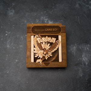 Wooden Pokemon Gold Gameboy Cartridge Replica - Etsy