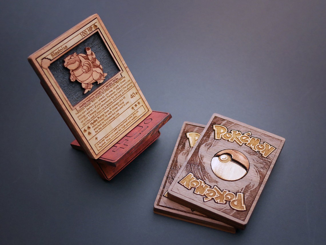 Custom Wooden Pokemon Cards - Etsy