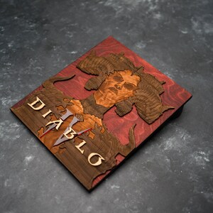 Wooden Diablo 4 PC Game Print - Etsy