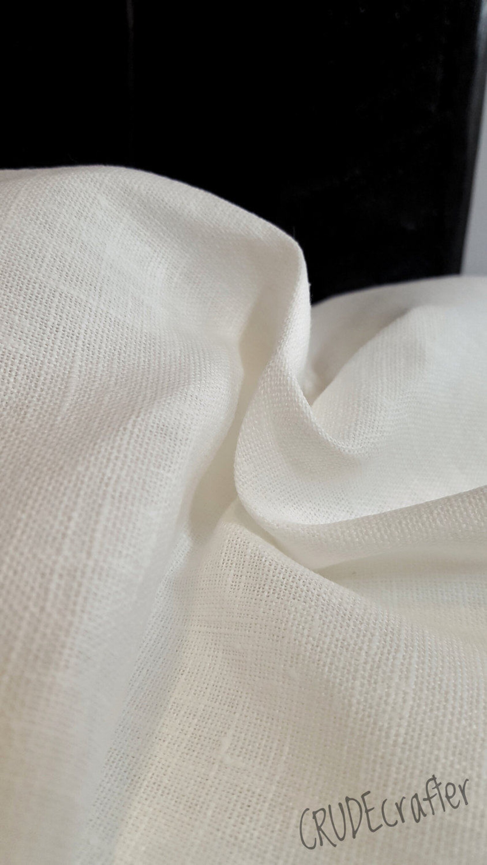 Pure natural flax LINEN fabric. Off white. 180cm wide. | Etsy