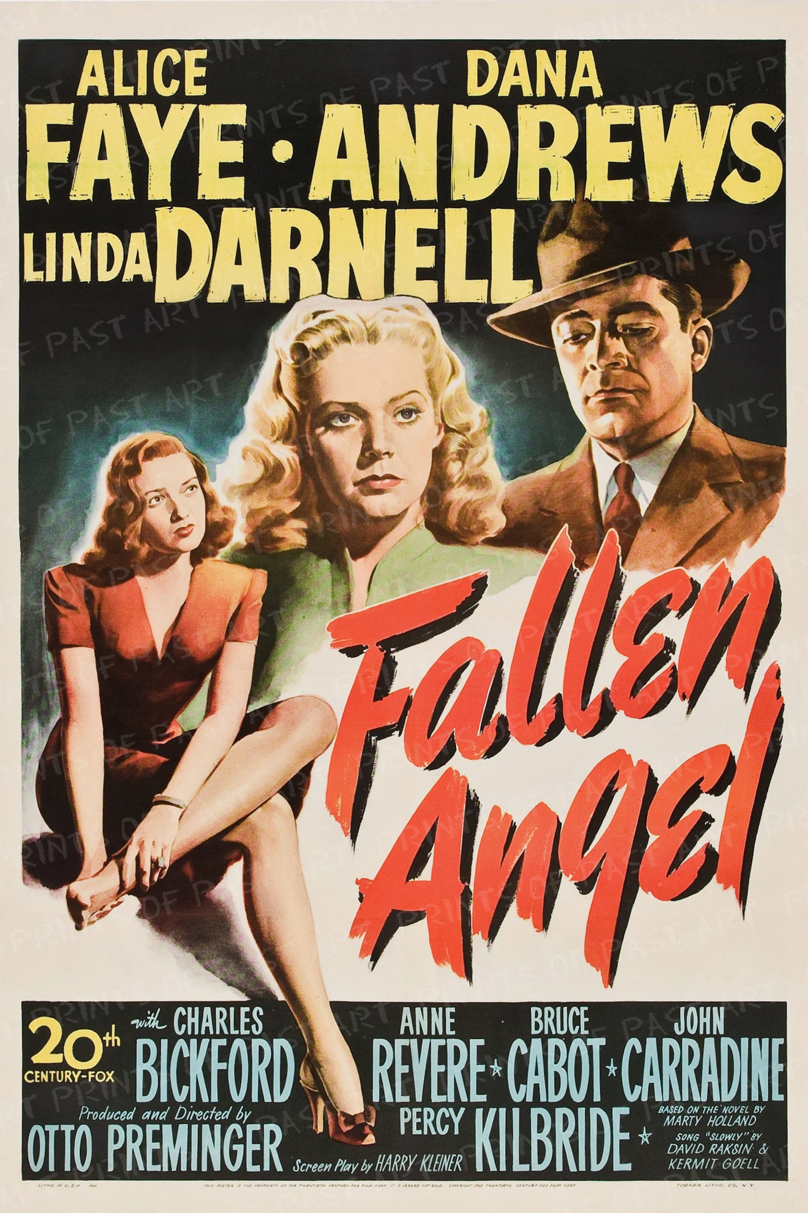Fallen Angel Vintage Detective/damsel in Distress Film Movie - Etsy