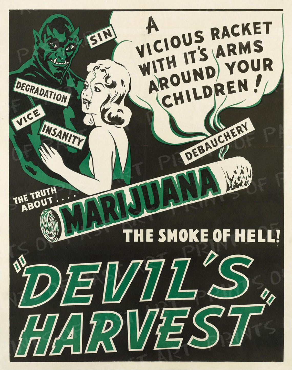 The Truth About Marijuana the Smoke of Hell AKA the 'devil's Harvest ...