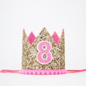 8th Birthday Crown | 8th Birthday Hat | 8th Birthday Girl Outfit | 8th ...