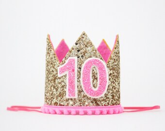 10th Birthday Crown 10th Birthday Girl 10th Birthday Decor 10th ...