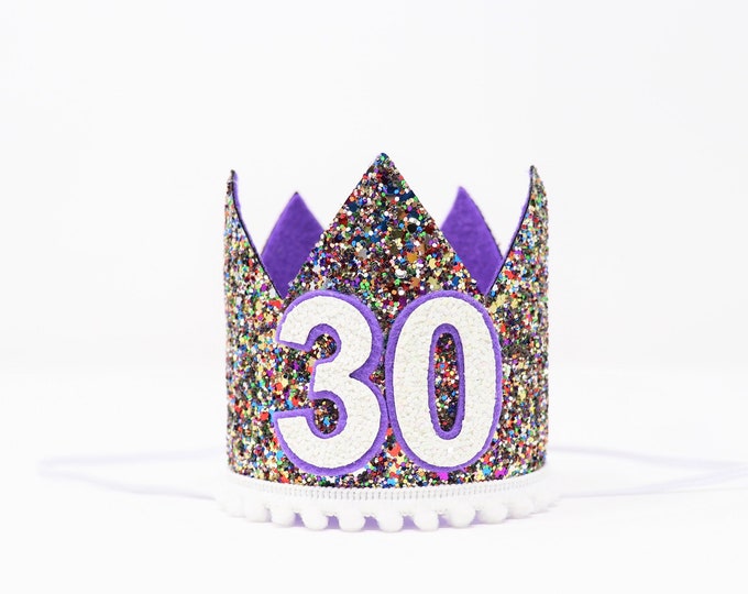 30th Birthday Crown 30th Birthday Hat 30th Birthday Party - Etsy