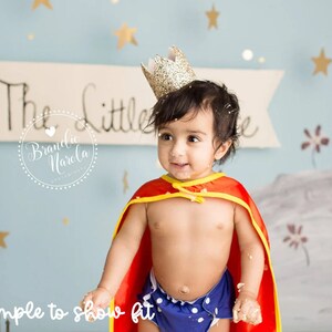 1/2 Birthday Crown | Baby Boy 6 Month Crown | Half Birthday Outfit Boy ...