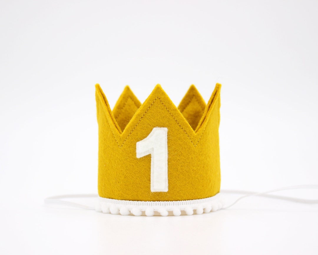Felt First Birthday Crown 1st Birthday Crown 1st Birthday - Etsy