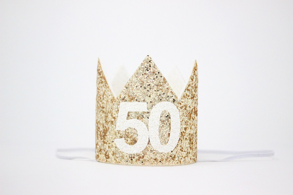 50th Birthday Crown 50th Birthday Hat 50th Birthday Party - Etsy