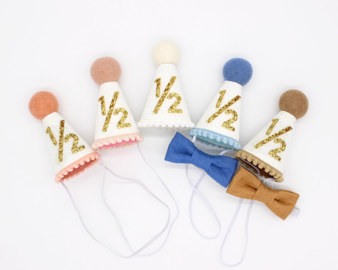 Half Birthday Hat | 1/2 Birthday Party Hat | Halfy Birthday Outfit Girl ...