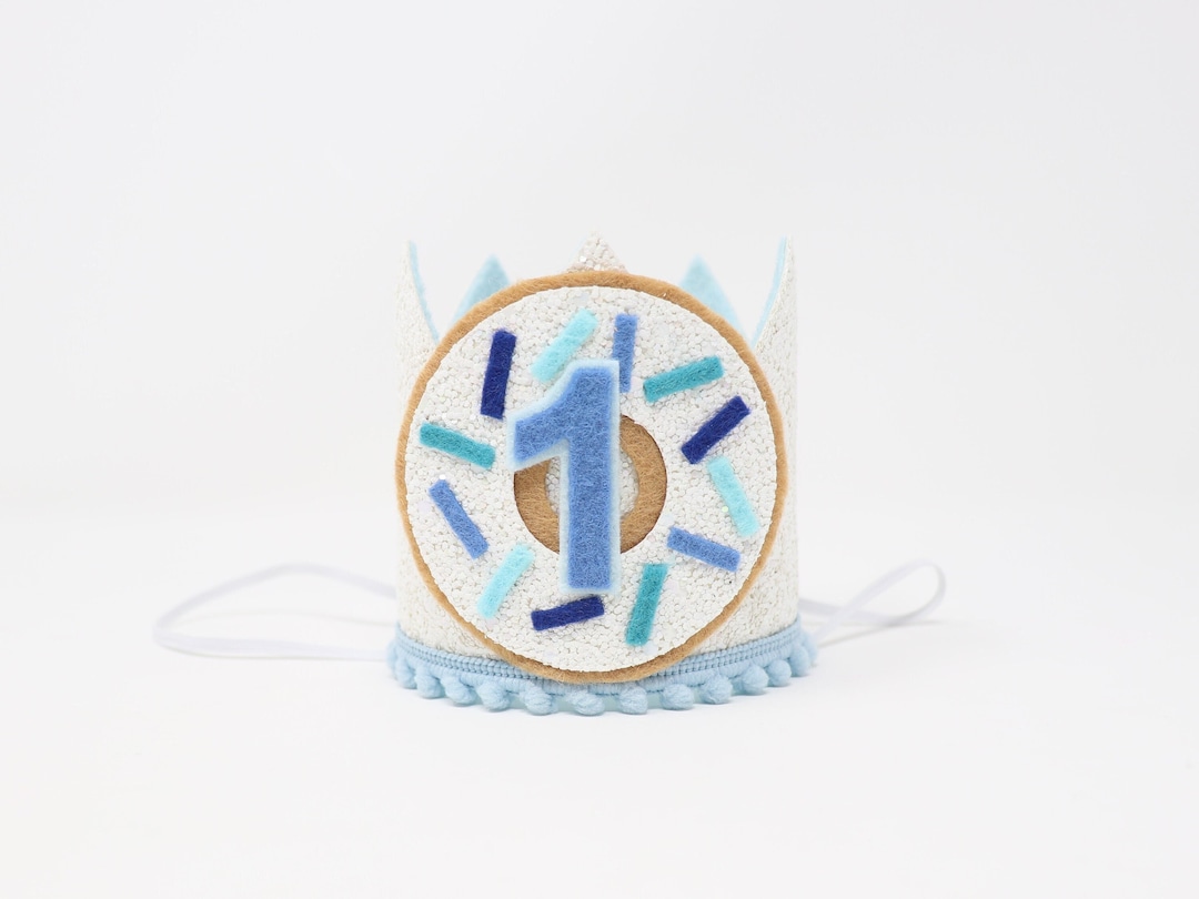 Donut Grow up First Birthday Crown 1st Birthday Crown Doughnut First ...