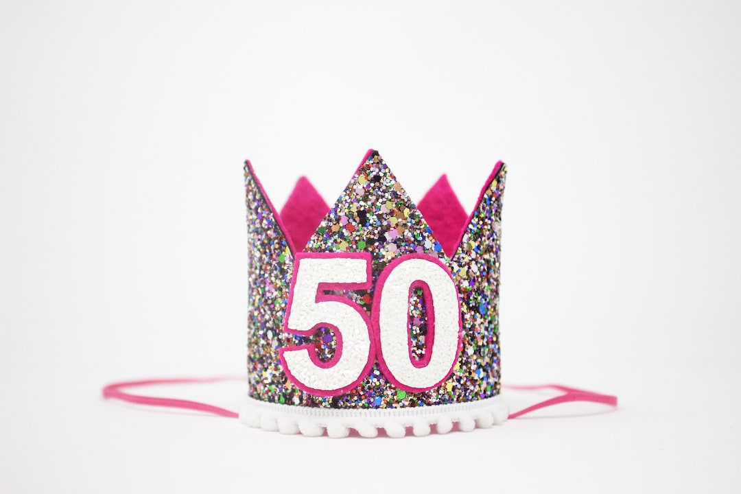 50th Birthday Crown 50th Birthday Hat 50th Birthday Party 50th Birthday ...