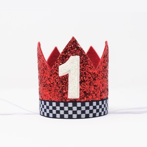 Two Fast Cars Birthday Party Crown | 1st Birthday Race Car Crown | Cars ...