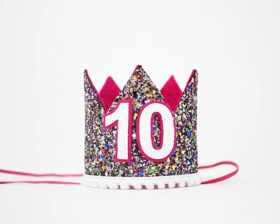 10th Birthday Crown 10th Birthday Hat 10th Birthday Girl Outfit 10th ...