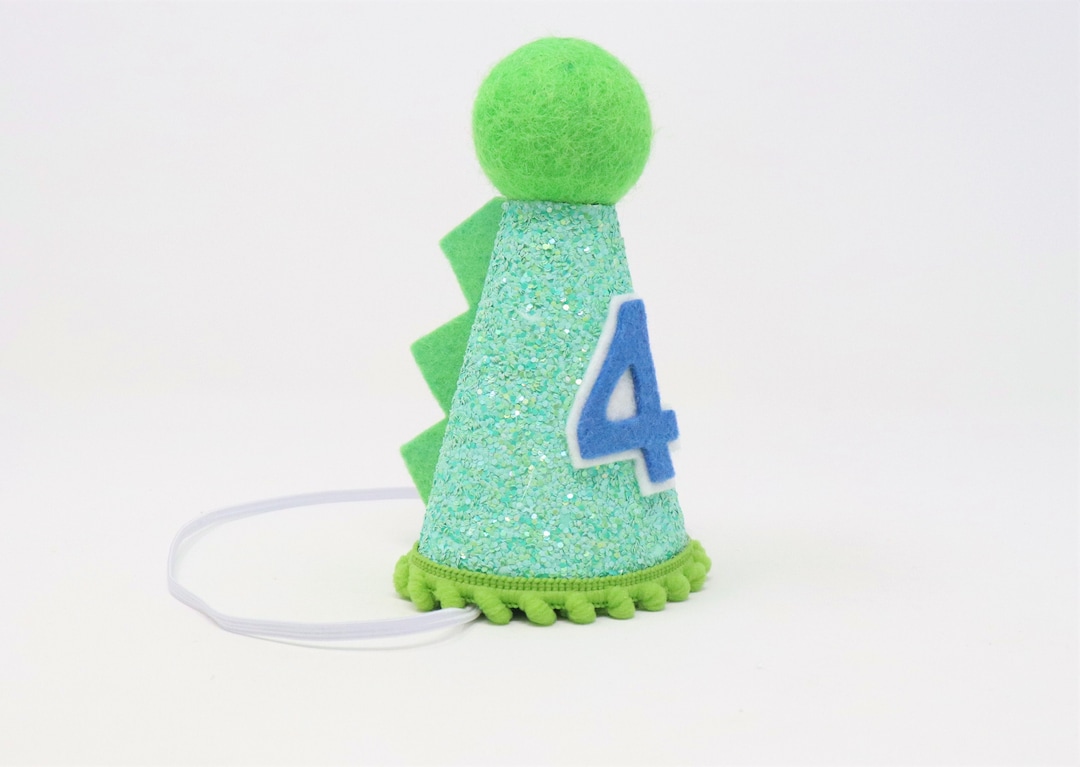 Fourth Birthday Dino Hat 4th Birthday Hat 4th Birthday Party Hat 4th ...