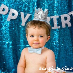 1/2 Birthday Crown | Baby Boy 6 Month Crown | Half Birthday Outfit Boy ...