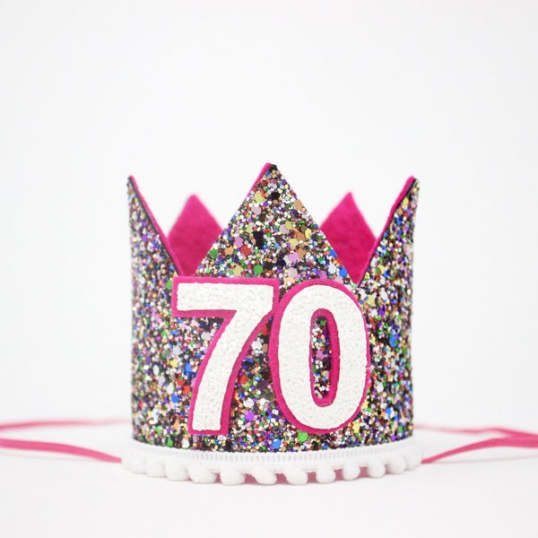 70th Birthday Crown - Etsy
