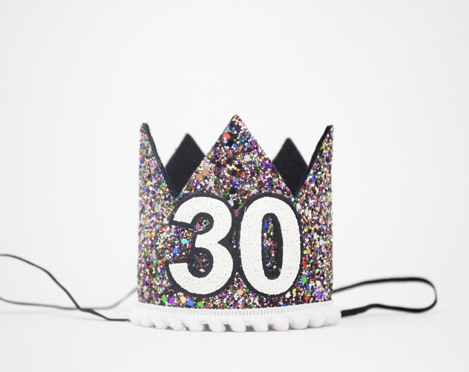 30th Birthday Crown 30th Birthday Hat 30th Birthday Party - Etsy