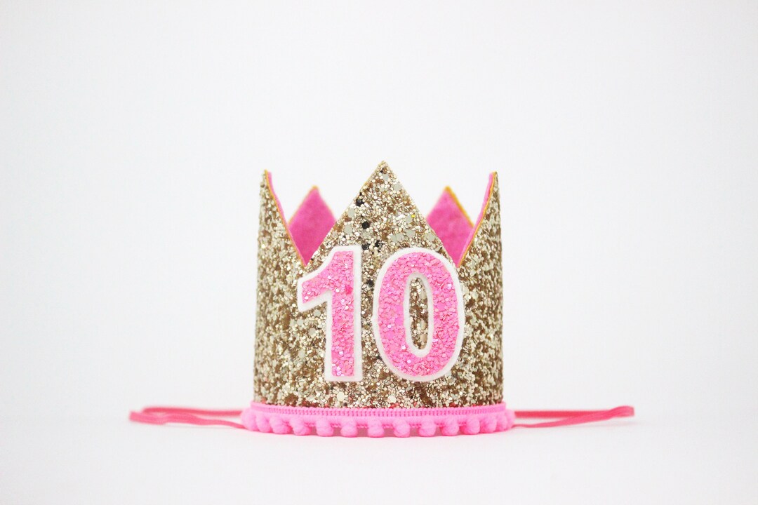 10th Birthday Crown 10th Birthday Hat 10th Birthday Girl Outfit 10th ...