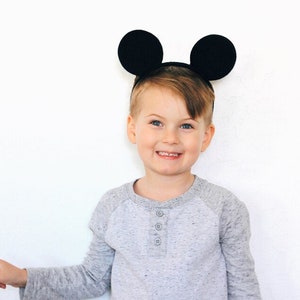 Mouse Ears | Mouse Ears Boy | Black Felt Mouse Ears | Felt Mouse Ears ...