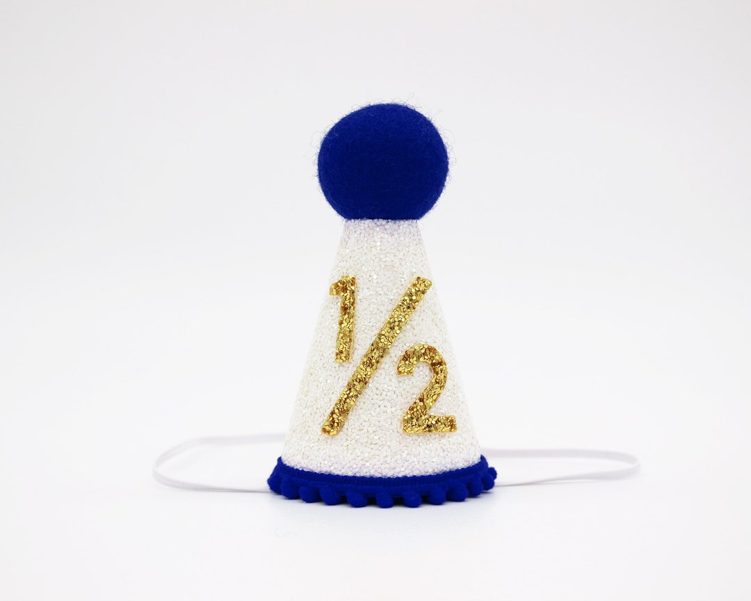 Half Birthday Hat | 1/2 Birthday Boy Party Hat | 6 Month Birthday ...