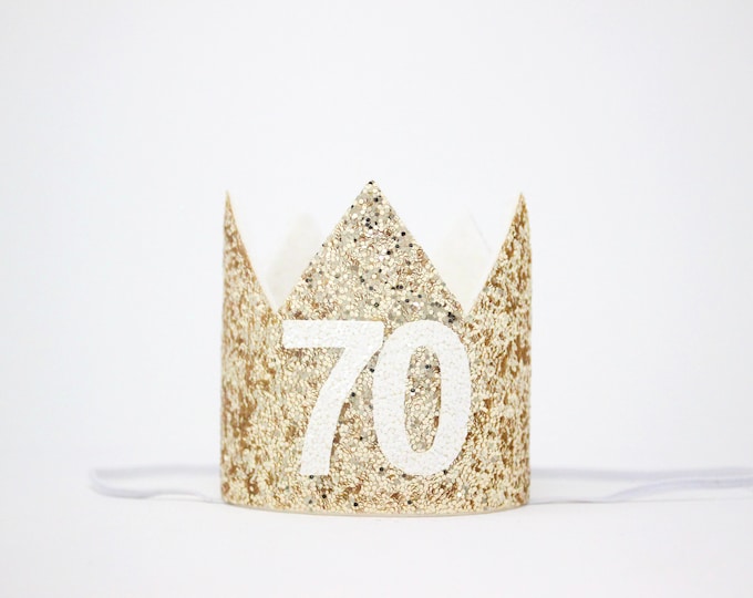 70th Birthday Crown 70th Birthday Hat 70th Birthday Party | Etsy