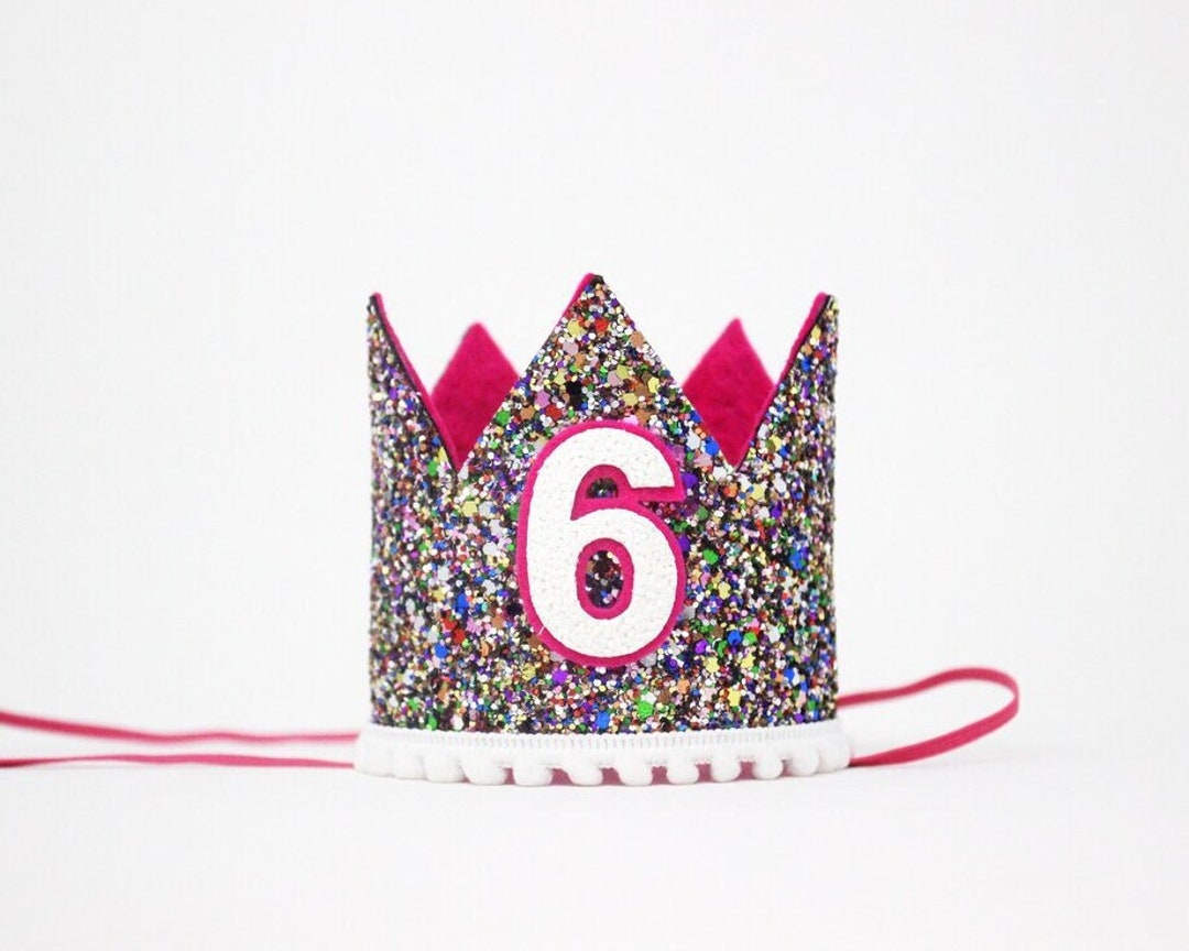 6th Birthday Crown | 6th Birthday Hat | 6th Birthday Girl Outfit | 6th ...