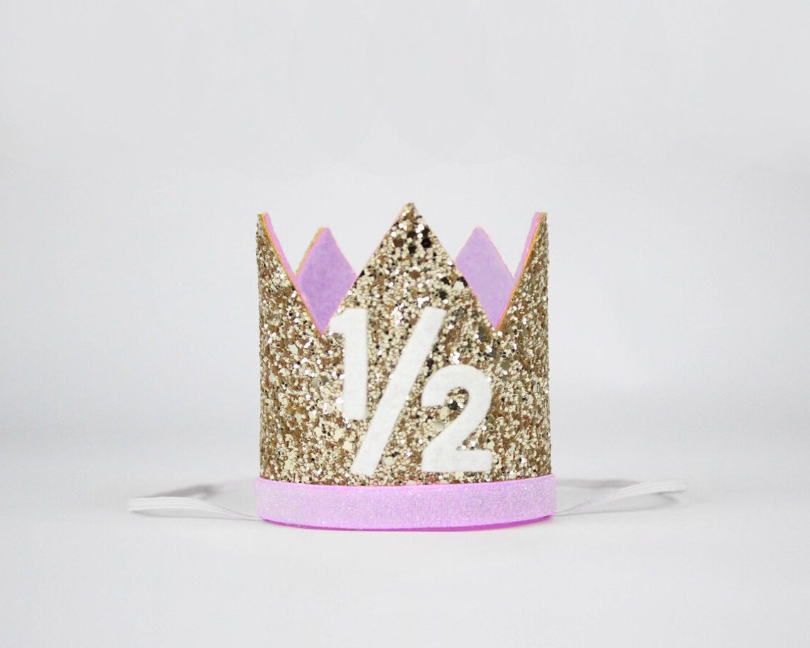 1/2 Birthday Crown Half Birthday Outfit Girl Half Birthday - Etsy