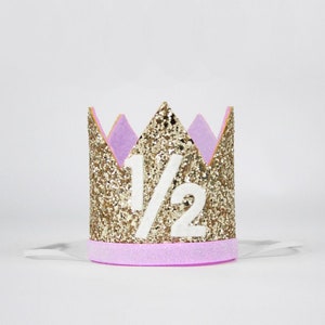 1/2 Birthday Crown Half Birthday Outfit Girl Half Birthday Girl Half ...