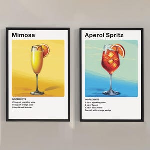 12 Specialty Cocktail Digital Poster Set | Drink Recipes | Digital ...