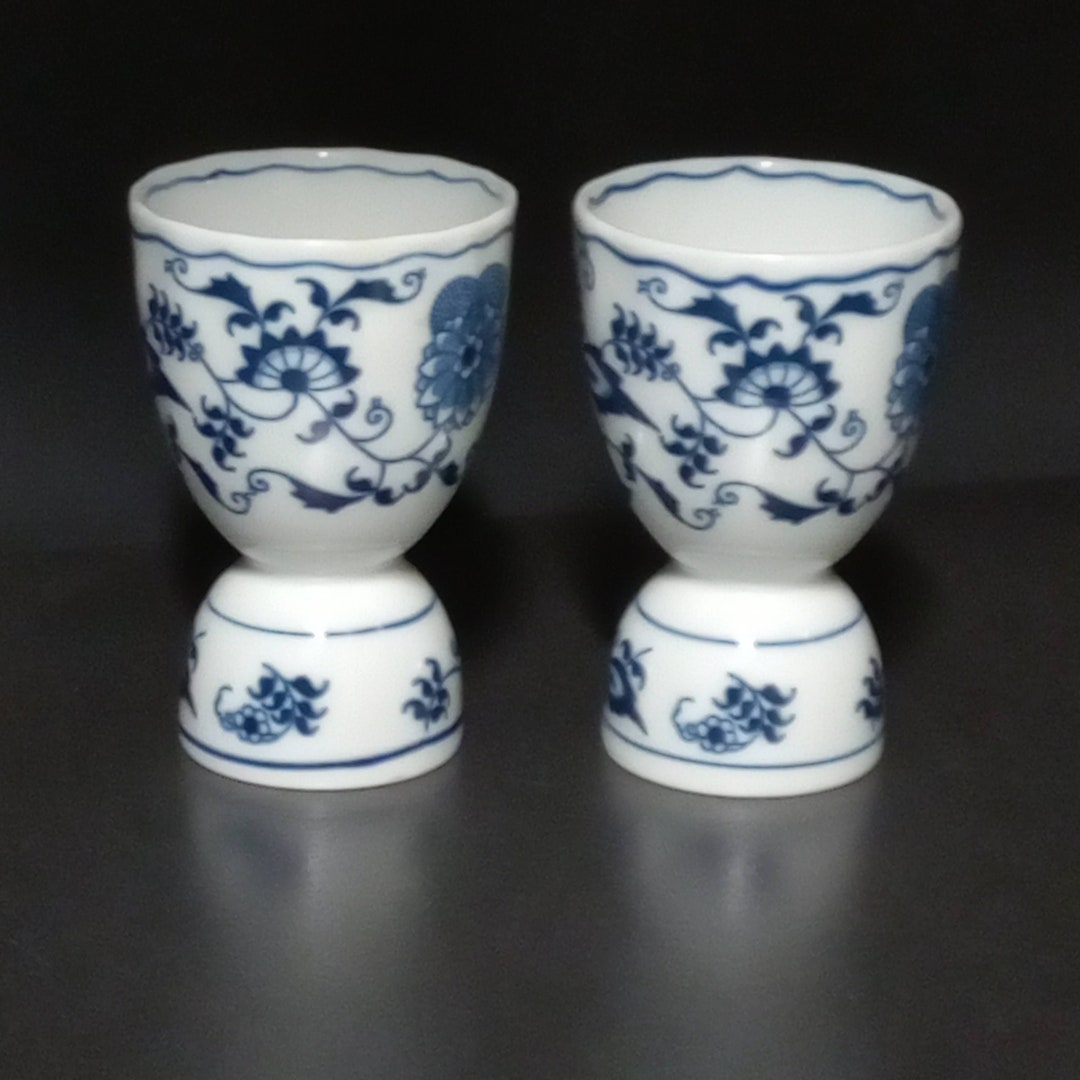 Blue Danube Japan Egg Cups / Egg Holder Double 2 Pieces - Etsy