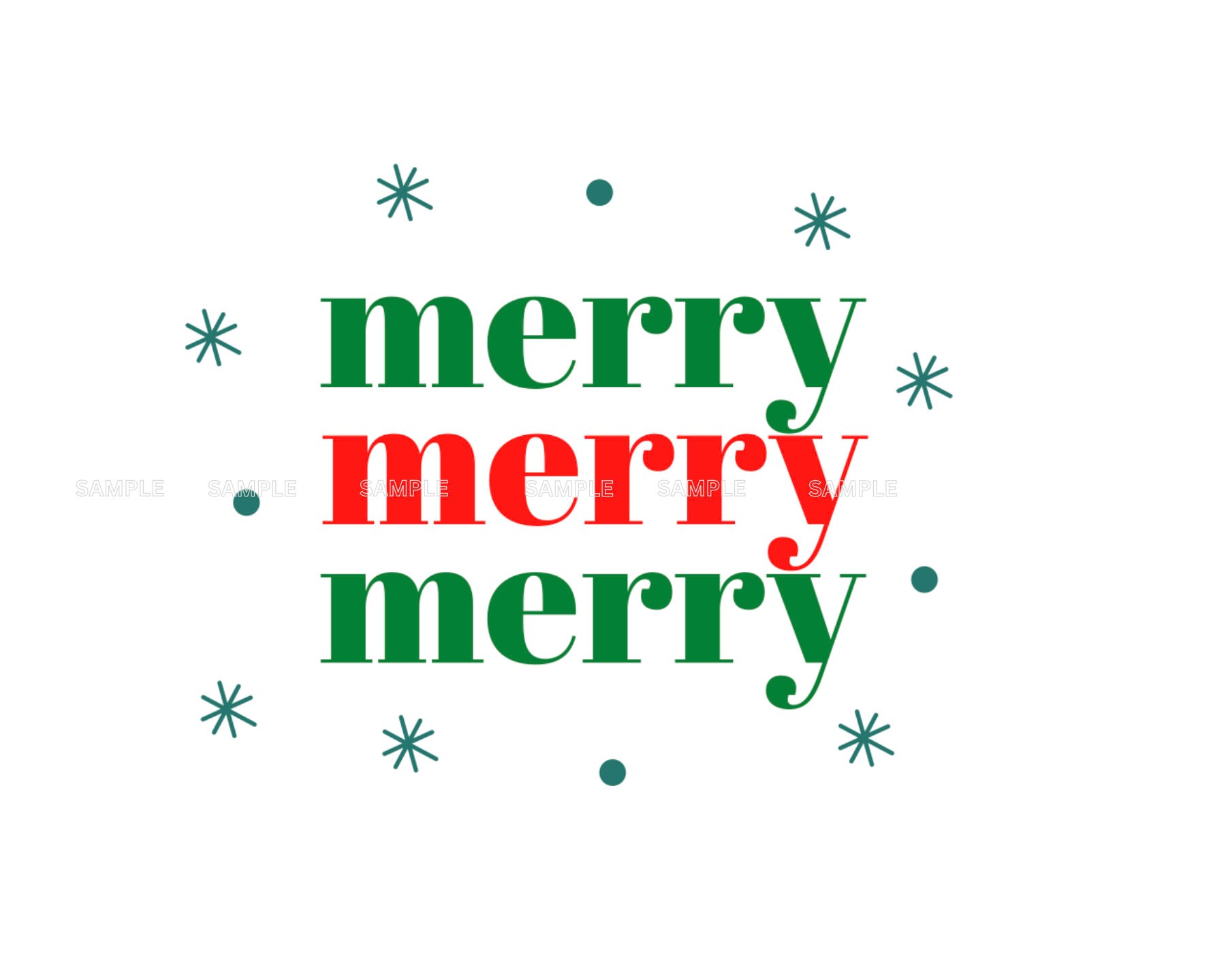 Winter SVG, Christmas Svg, Holiday Svg, Merry Merry Merry, Svg File for ...