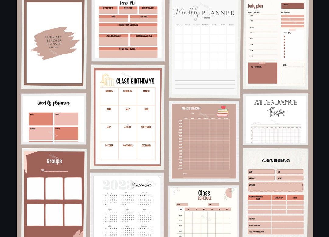 Ultimate Teacher Planner, Teacher Planner 2022-2023, Teacher Planner ...
