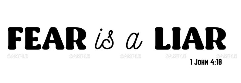 Fear is a Liar SVG, Christian SVG, SVG, Christian, Svg, Cricut, Instant ...