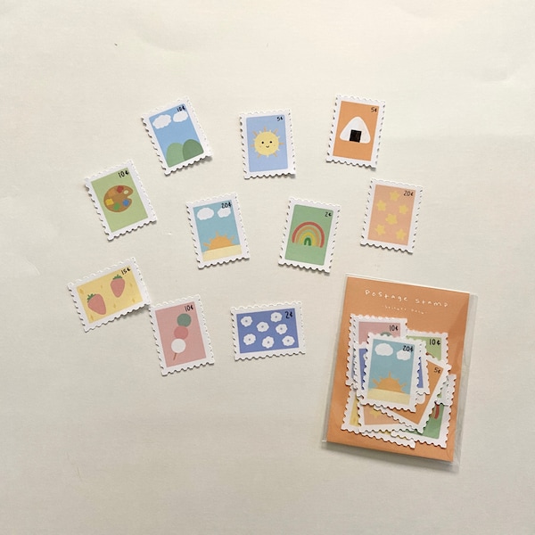 Stamp Stickers - Etsy