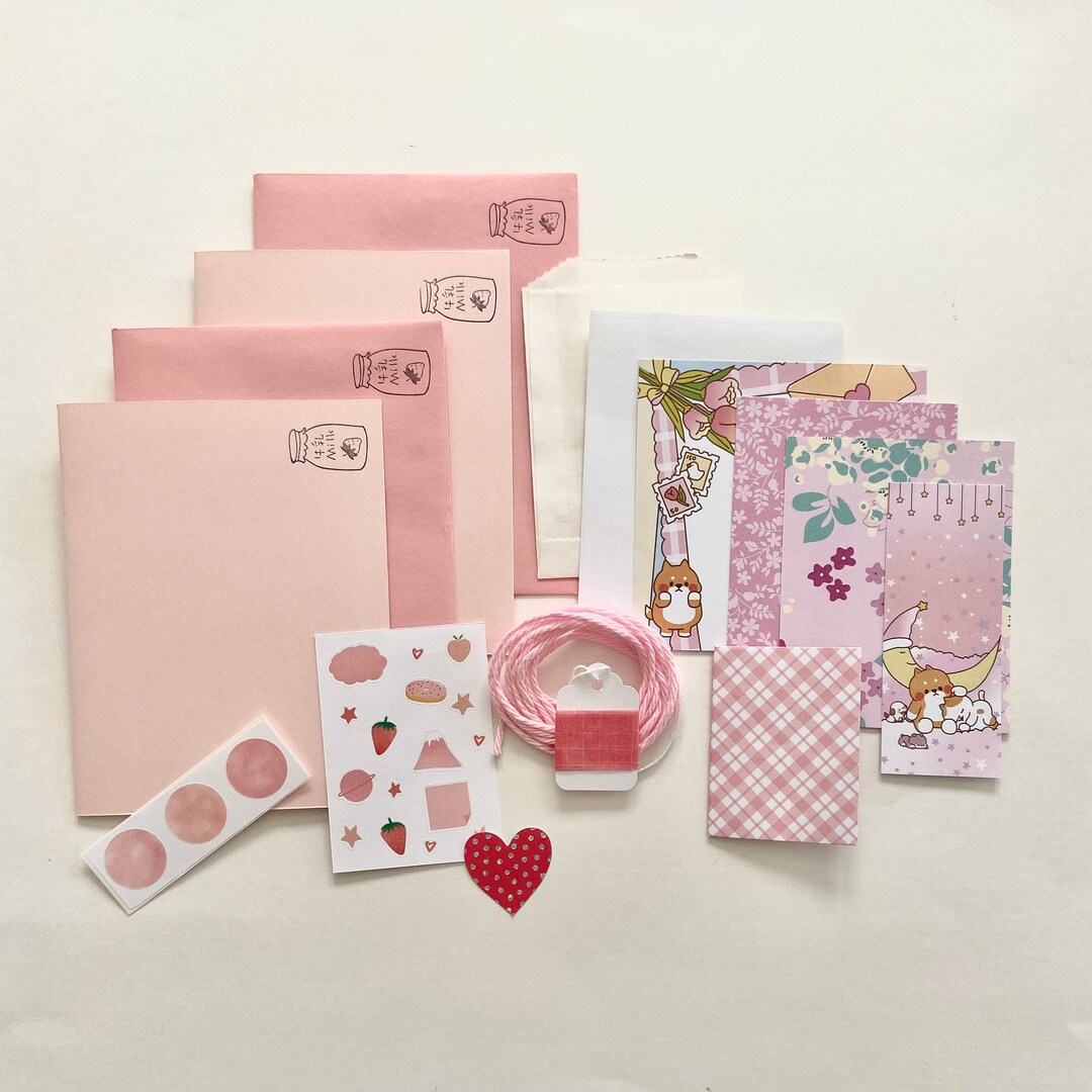 Pink Themed Penpal/ Snail Mail Kit Letter Writing Kit - Etsy
