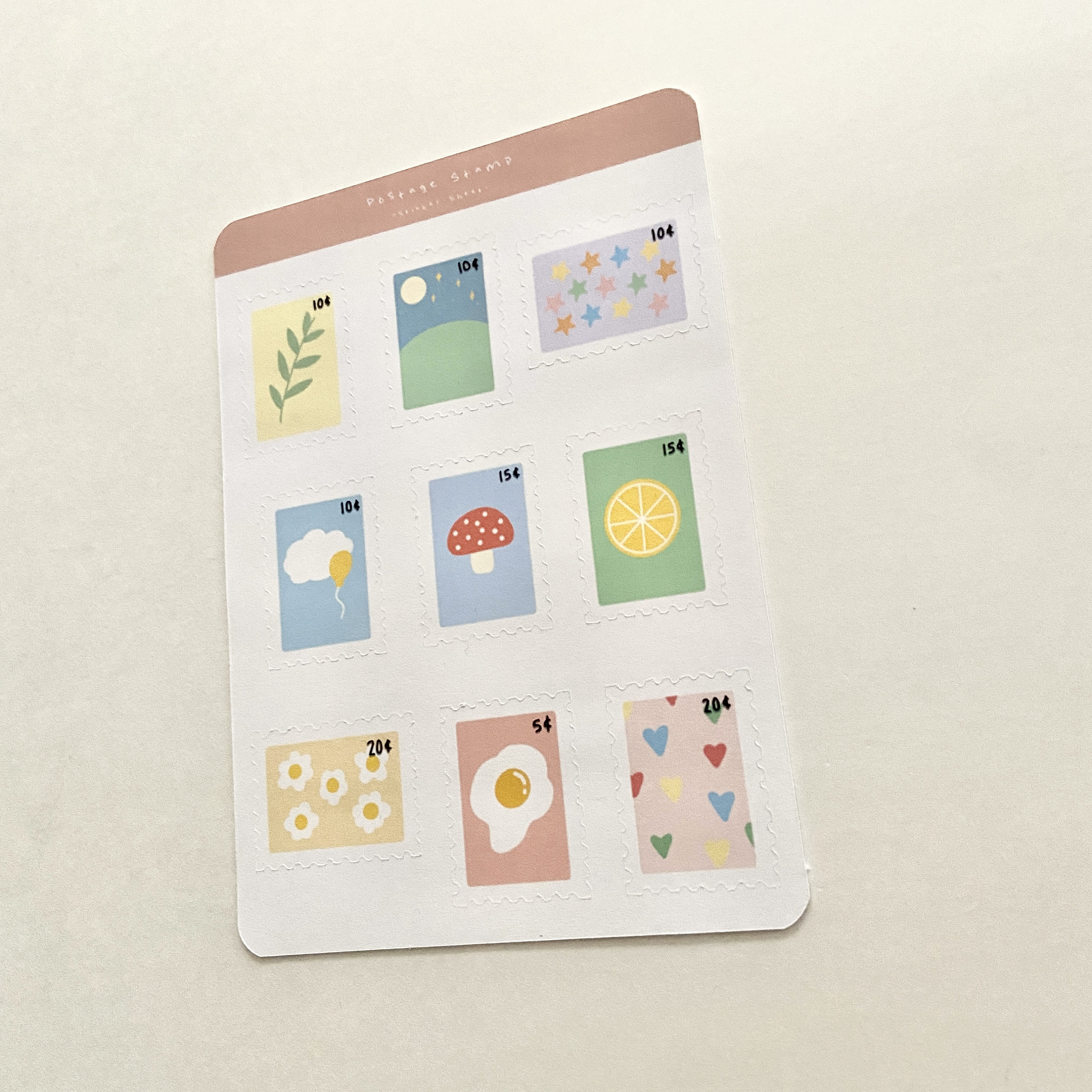 Postage Stamp Sticker Sheet Aesthetic Stickers Cute | Etsy