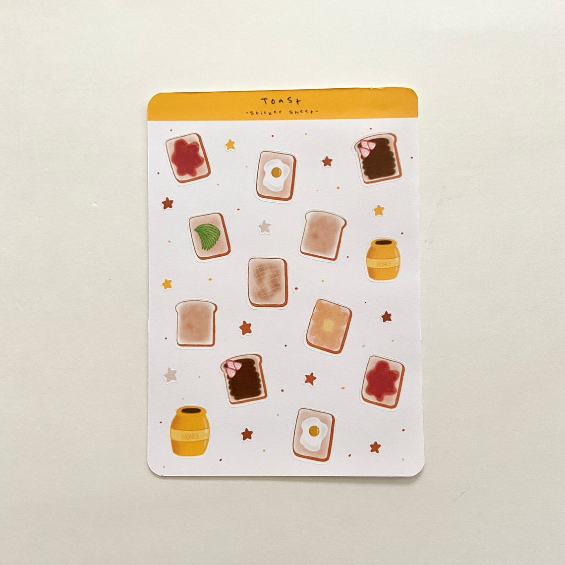 Toast Sticker Sheet Planner Stickers Bullet Journalling - Etsy