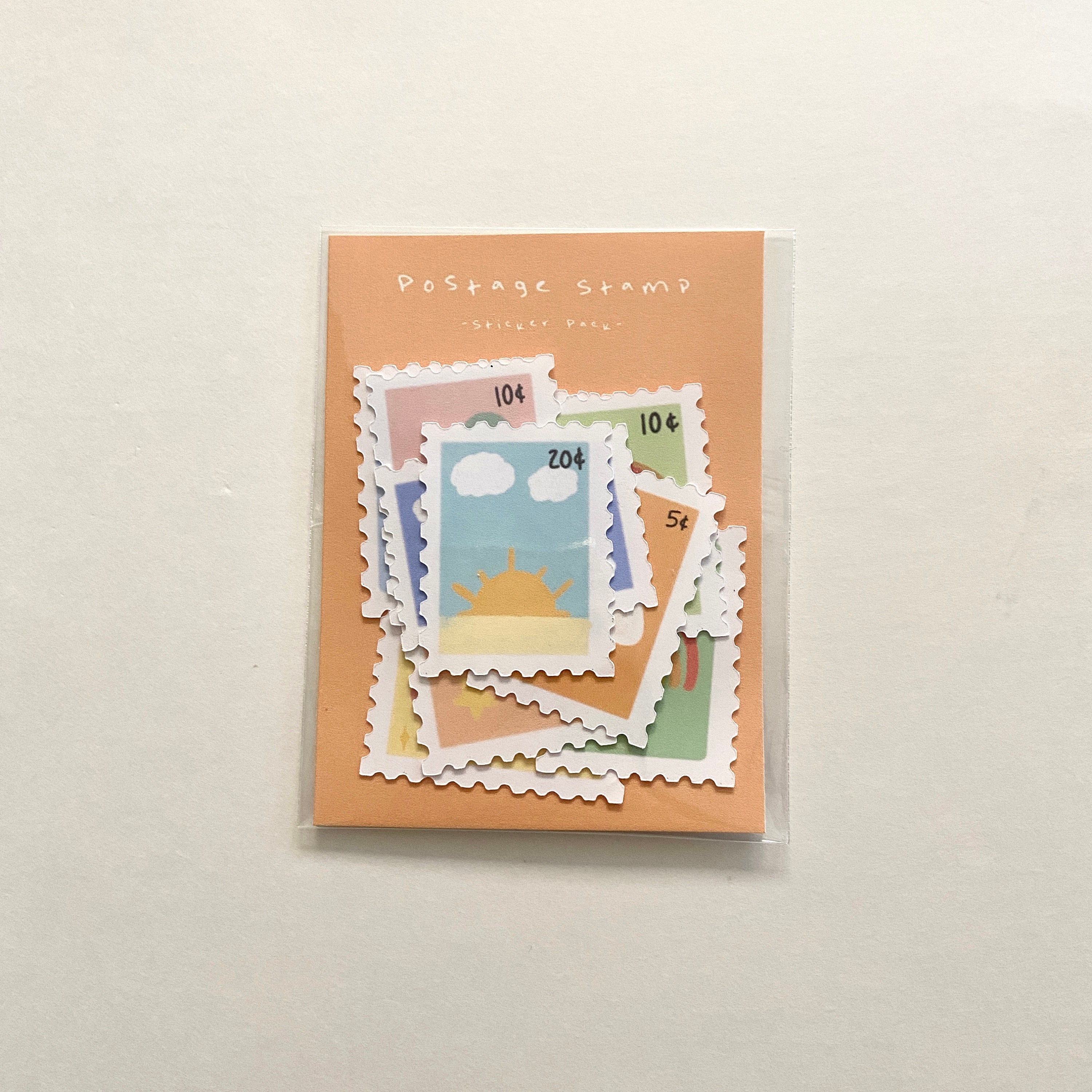 Postage Stamp Sticker Pack 10 Stickers Aesthetic Stickers - Etsy