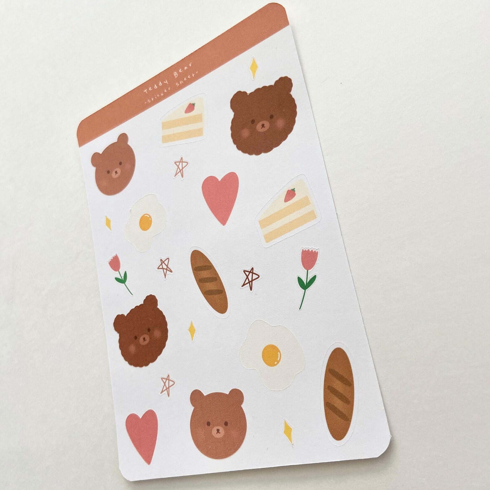 Teddy Bear Sticker Sheet - Cute Sticker Sheets - Aesthetic - Stationery ...