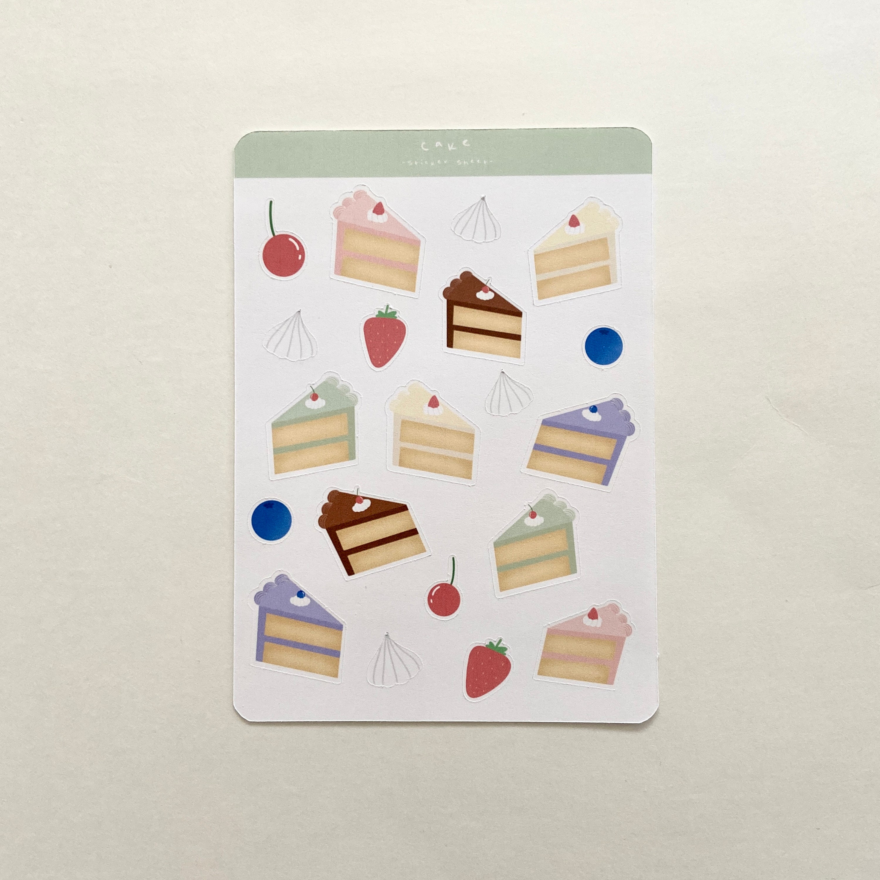 Cake Sticker Sheet Aesthetic Stickers Cute Stickers | Etsy