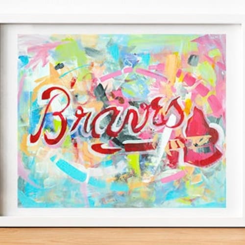 Atlanta Braves Blooper Mascot Painting Print C026 - Etsy