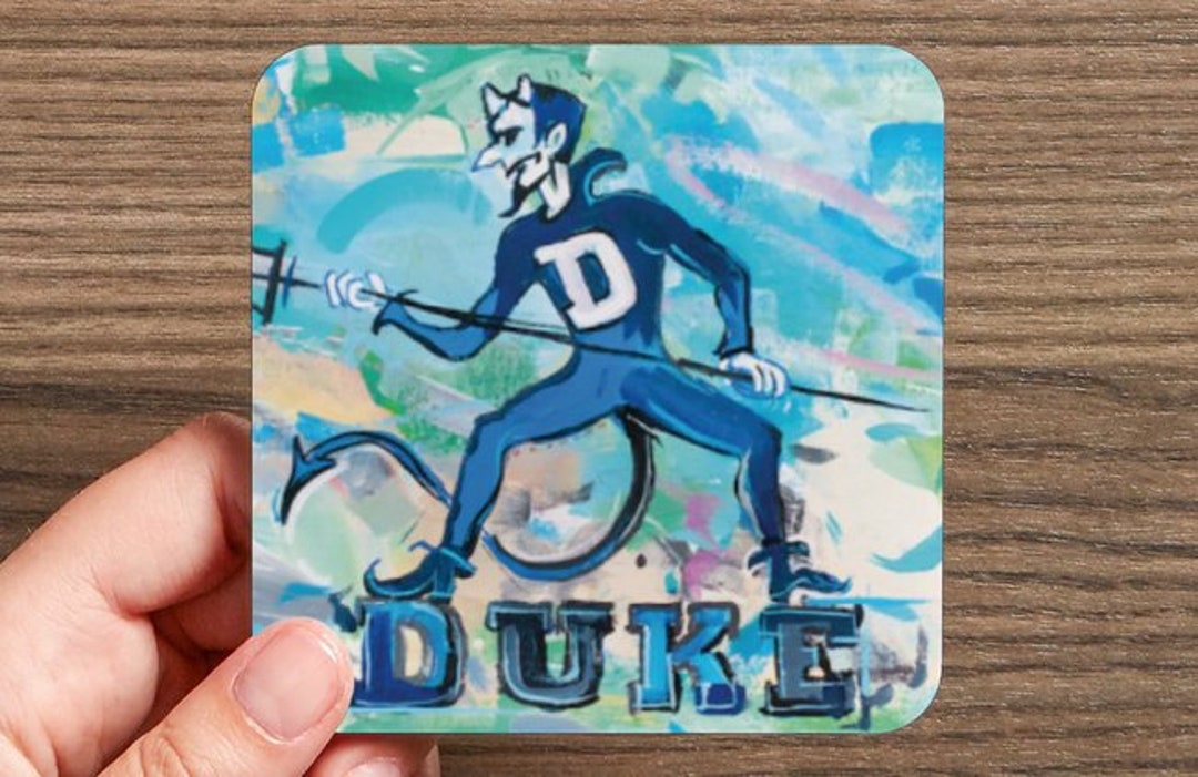 Duke Blue Devils "devil Coasters" by Brandon | 4-pack Water-resistant ...
