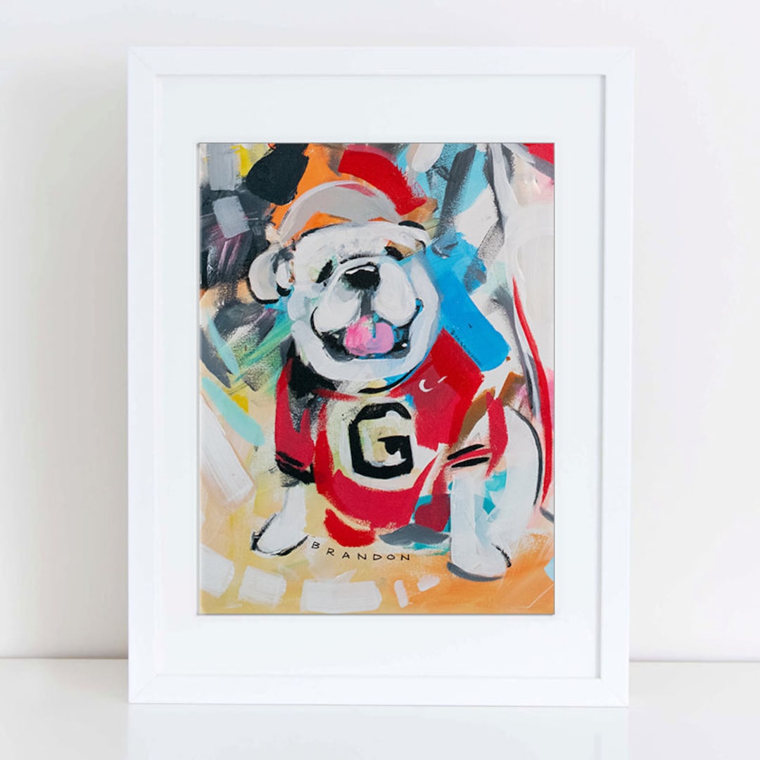 Georgia Bulldogs "little Uga" by Brandon Thomas | Officially Licensed ...