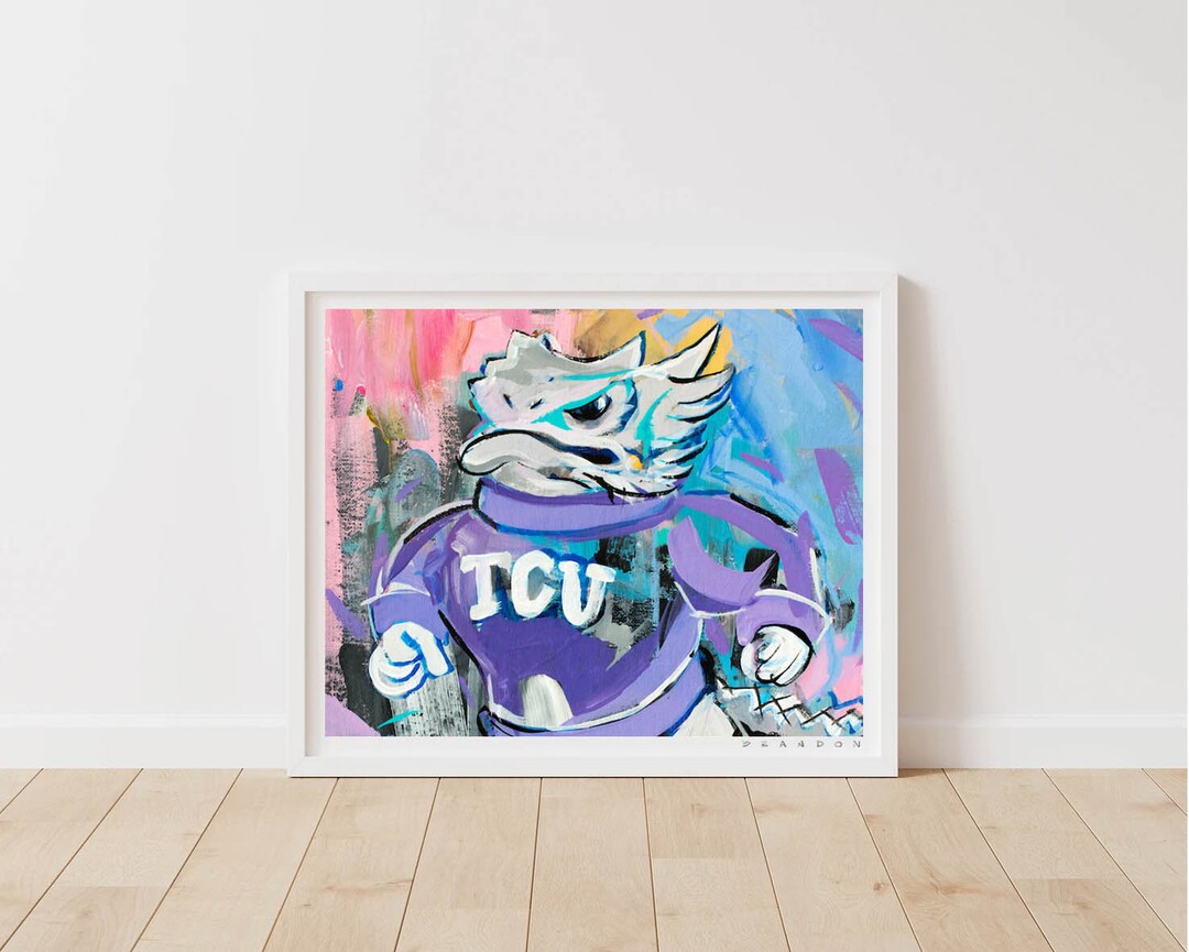 TCU Horned Frogs "vintage Superfrog" by Brandon Thomas | Archival ...
