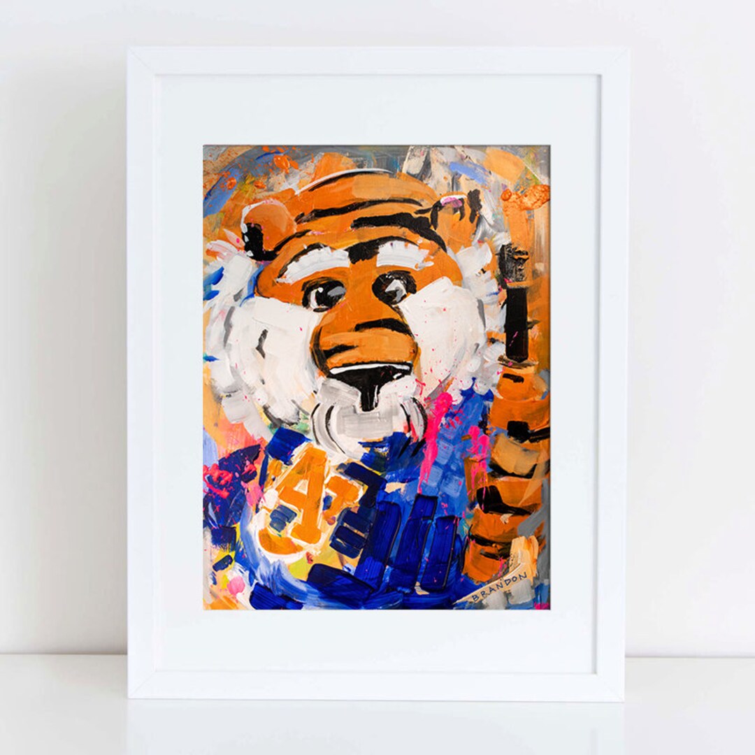 Auburn Tigers "classic Aubie" War Eagle | Archival-quality Art Print - Etsy