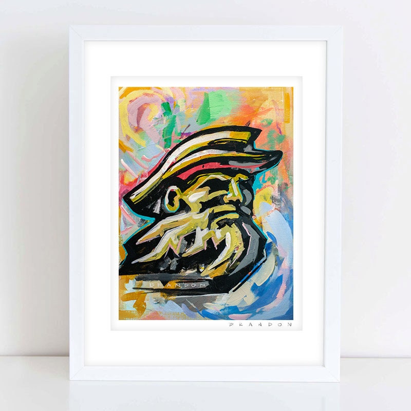 App State Mountaineers Yosef Championship Painting Print - Etsy