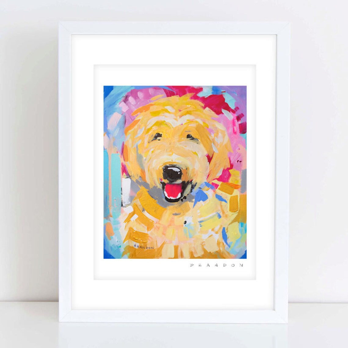 Golden Doodle Painting Print D049 - Etsy