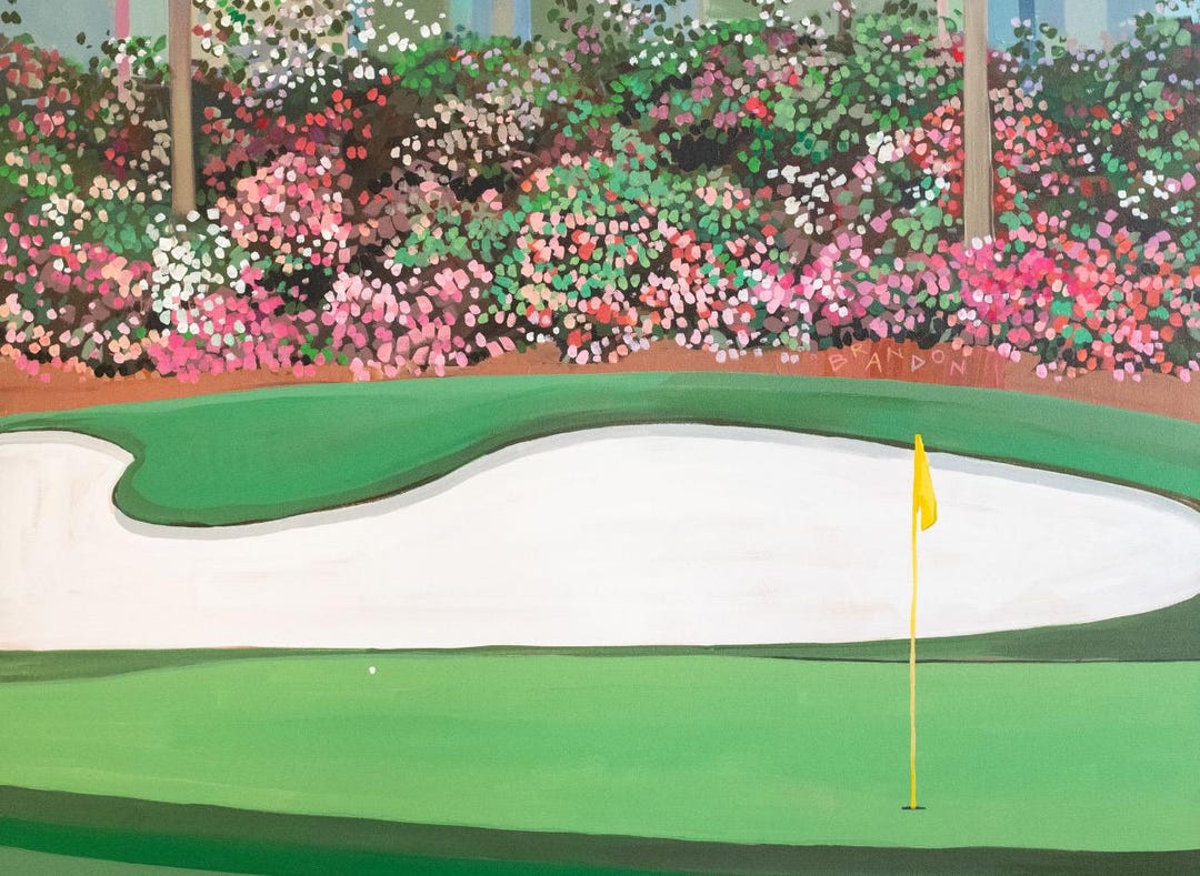 The Masters azaleas at 13 by Brandon Thomas Archival-quality Art Print ...