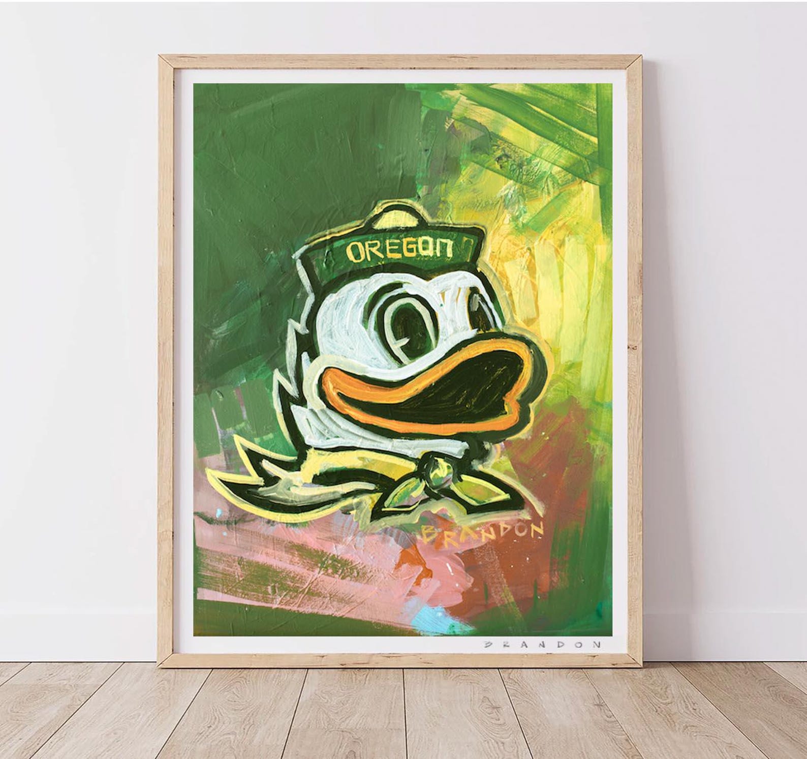 Oregon Ducks "the Duck Logo" by Brandon Thomas | Officially-licensed ...
